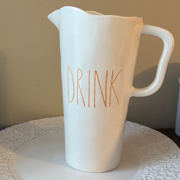 Rae Dunn | Dining | Rae Dunn Cream Pitcher With Orange Drink | Poshmark